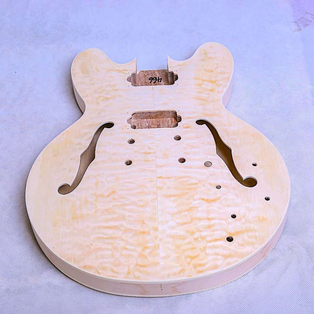 Get Electric Semi Hollow DIY Guitar Kit ES240 | Mahogany & Maple